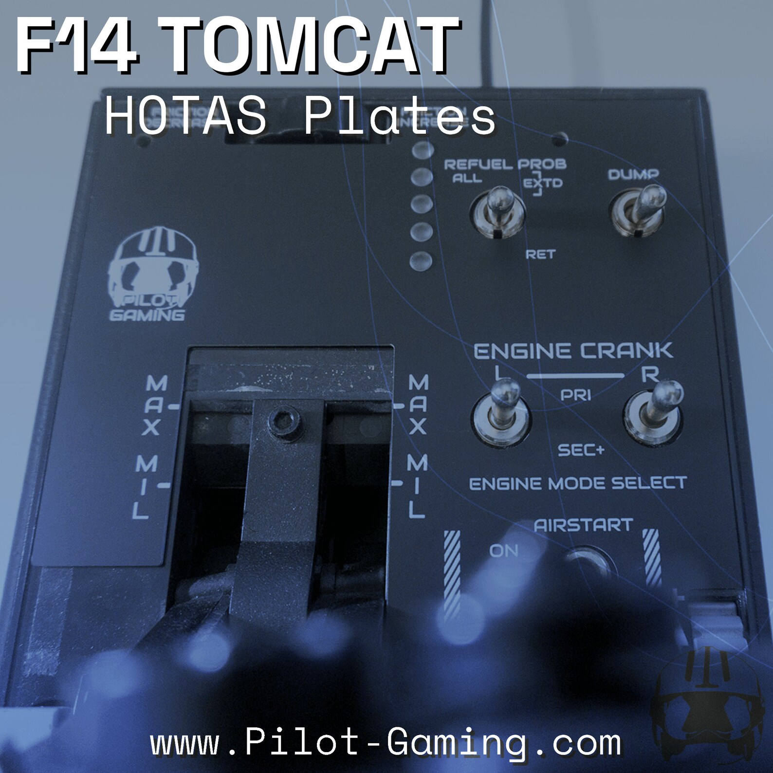 Hotas Plates for Thrustmaster Warthog - F14 TOMCAT DCS - Etsy