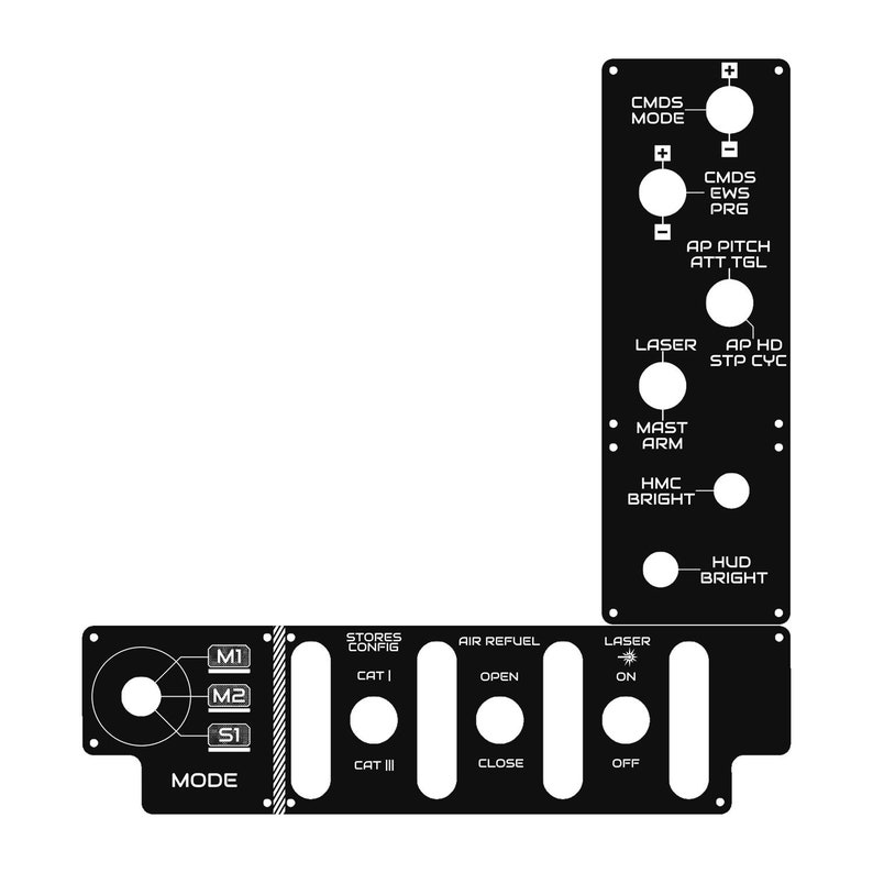 Hotas Plates for Saitek X55-X56 - F16 Falcon DCS - Etsy