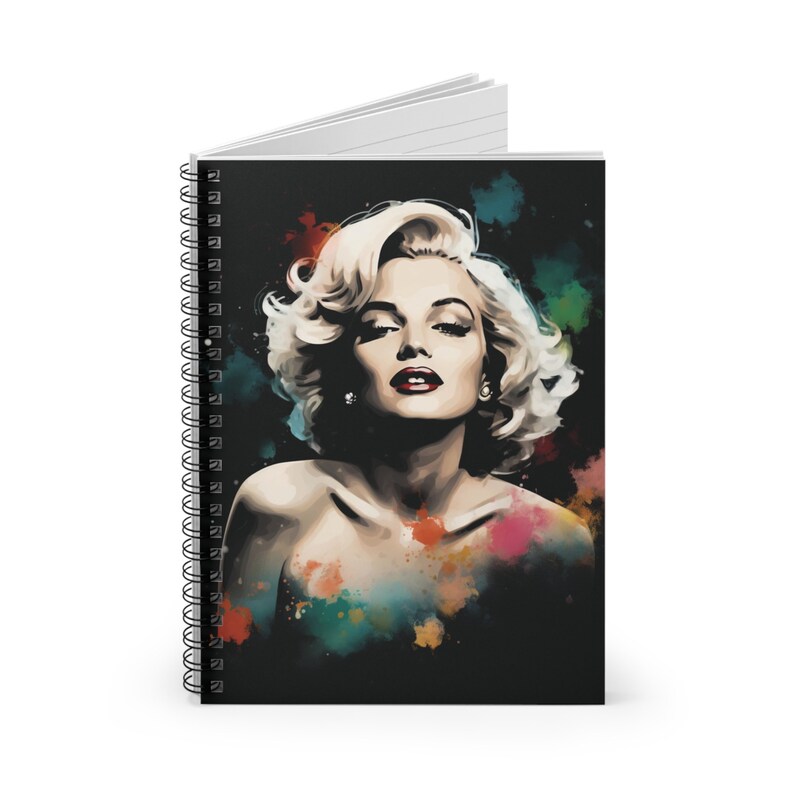 Marilyn Monroe Notebook Spiral 6 X 8 Journal Lined Notebook 118 Pages ...