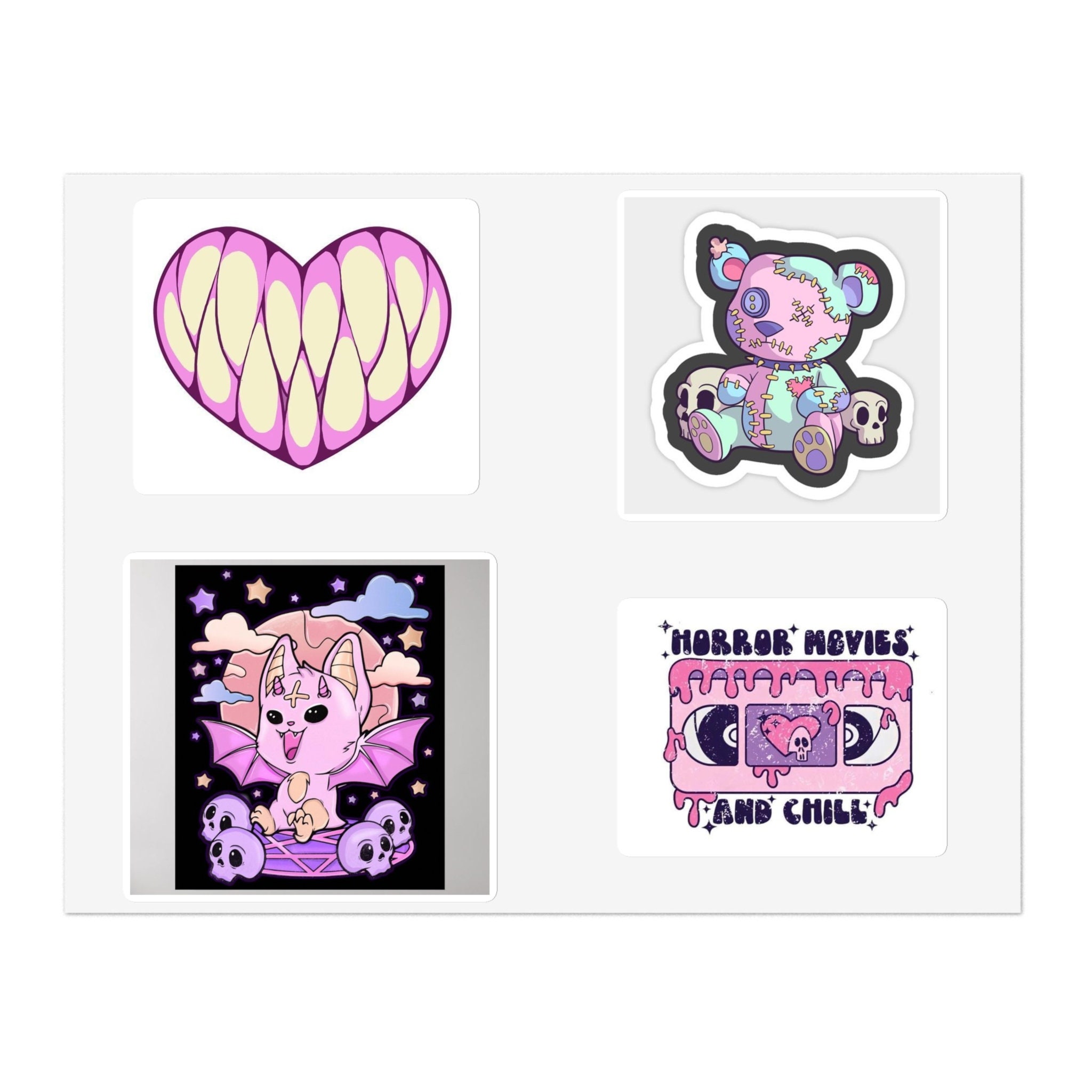 Pastel Goth Sticker Sheets - Etsy