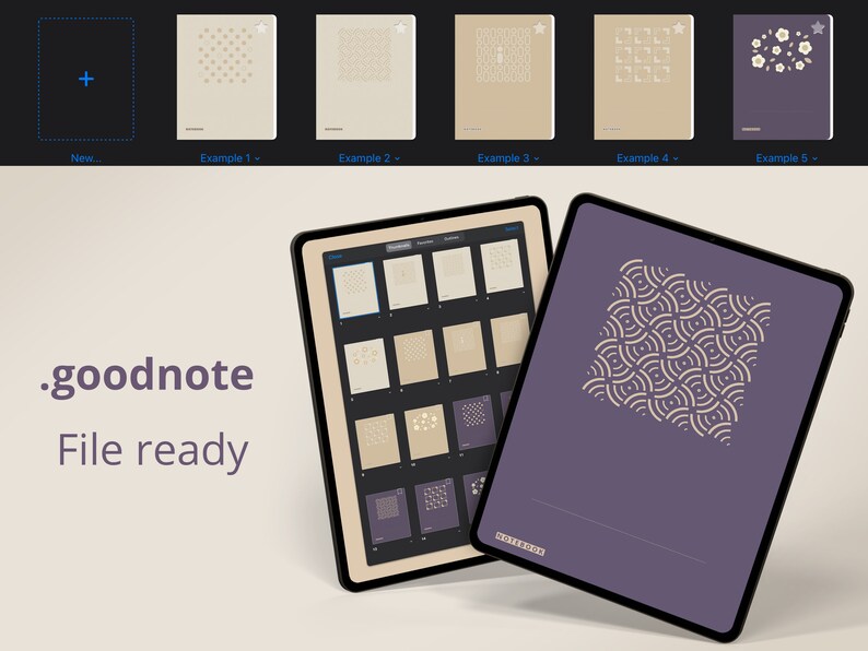 5 Styles Digital Notebook Covers Goodnotes Covers Notability Covers A4 ...