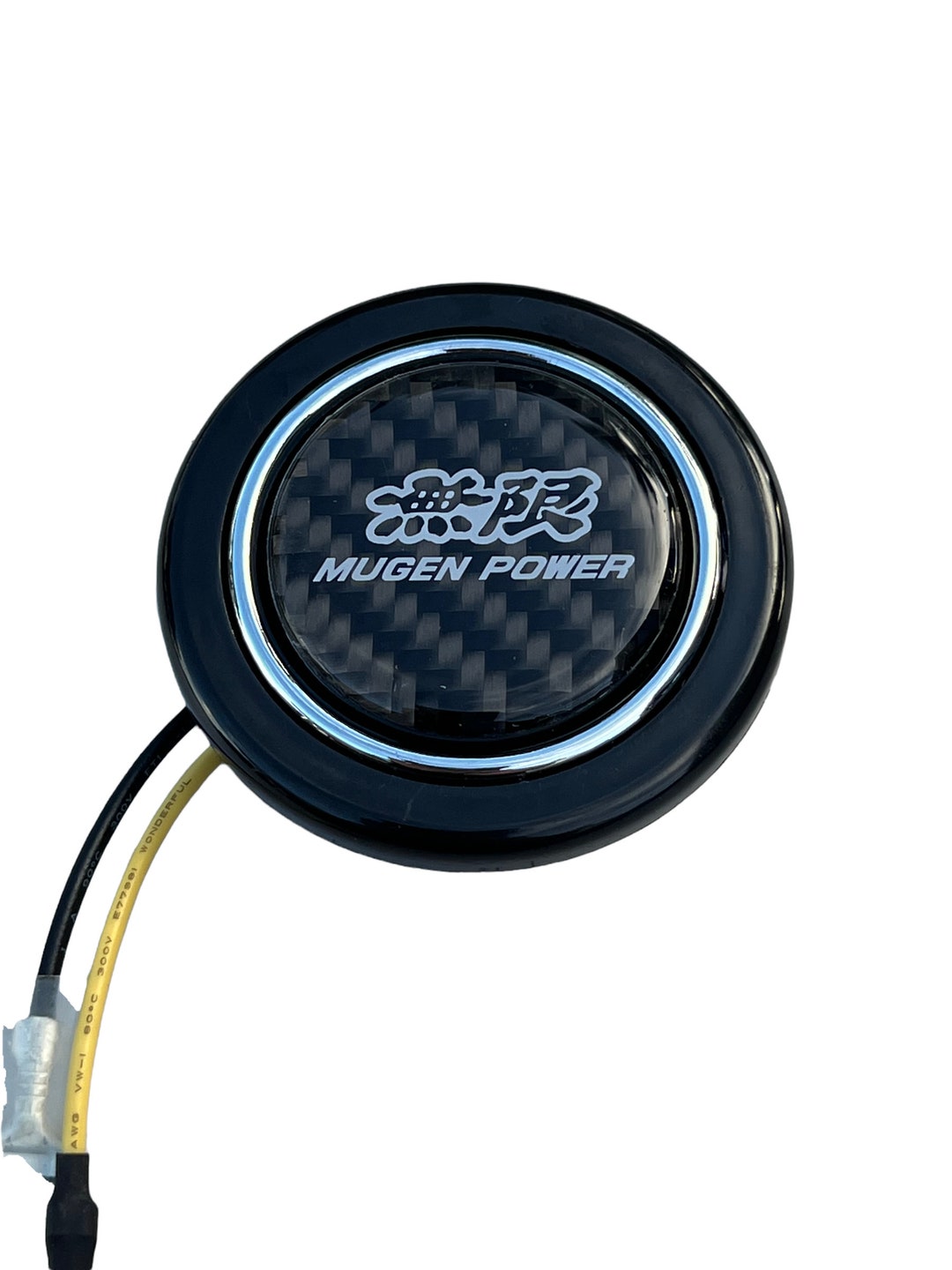 Carbon Fiber Mugen Universal Racing Steering Wheel Horn Button Honda ...