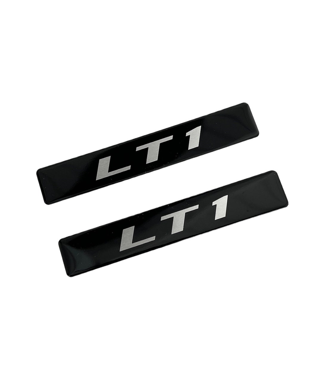 2 Fender Badge Aluminum Emblems Dash Console for Chevy LT1 Camaro ...