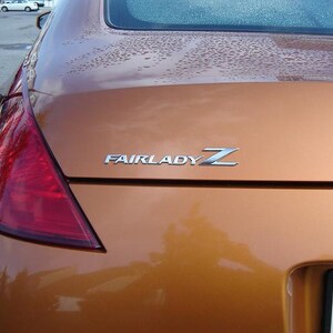 Nissan Fairlady Z Badge Trunk Emblem JDM 280ZX 300ZX 350Z 370Z 400Z Z33 ...