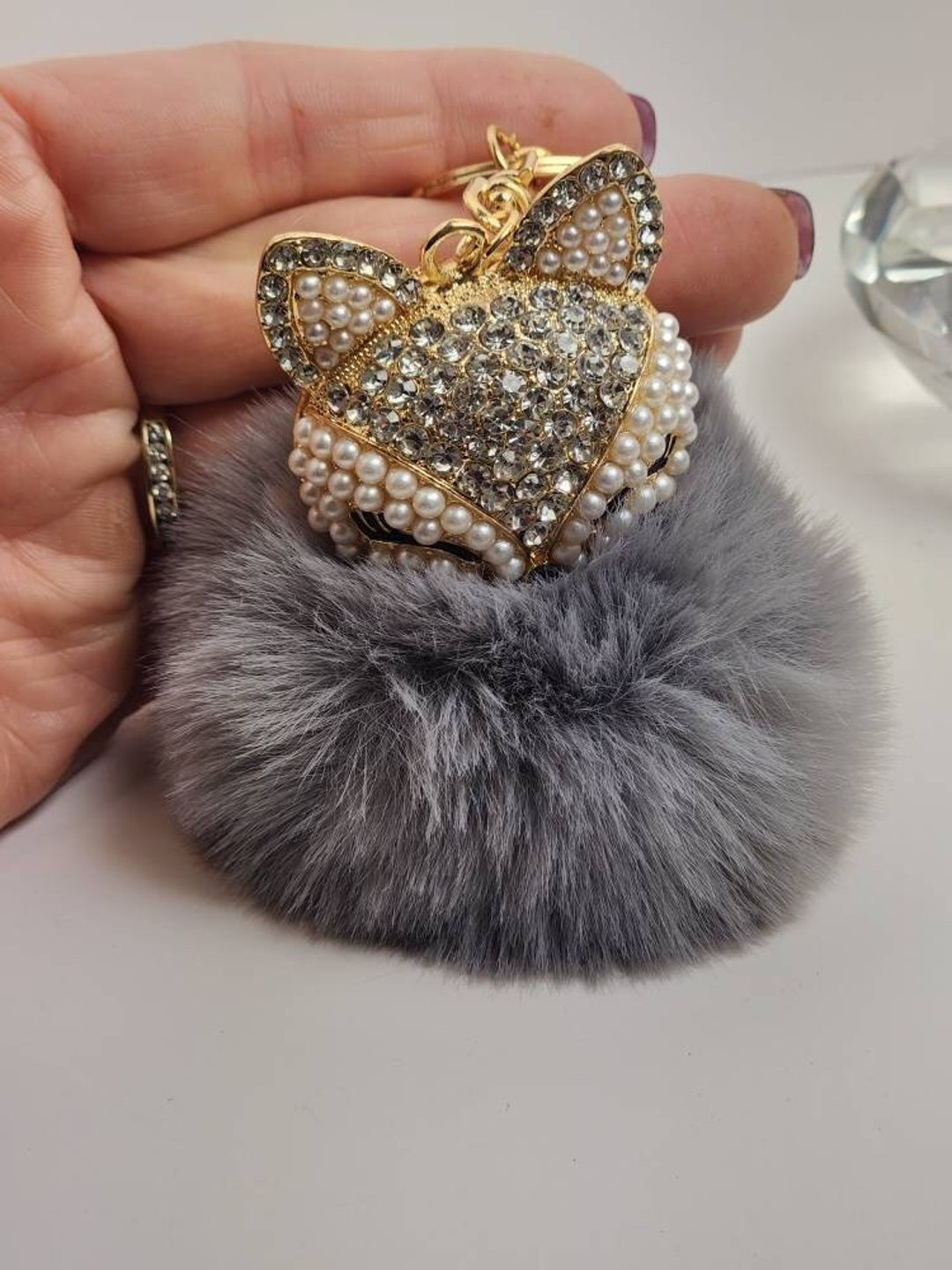 Cute Fox Keychain, Gift for Her, Bag Dangle, Fox Keychain, Under 5 - Etsy