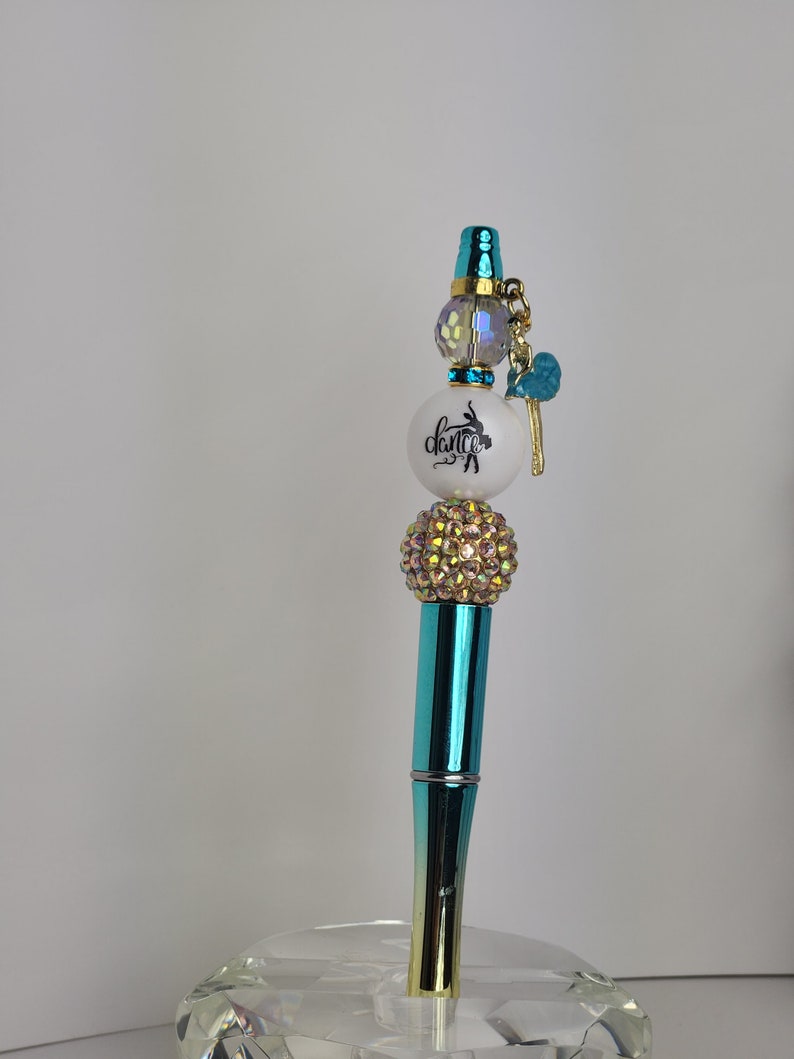 Dancer Beaded Pen With Charm, Fancy Pen, Gift for Dancer, Gift ...