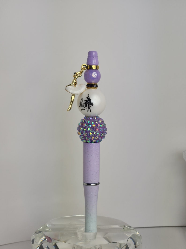 Dancer Beaded Pen With Charm, Fancy Pen, Gift for Dancer, Gift ...