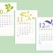 2023 Monthly Calendar Printable Instant PDF Download, Desk Calendar ...
