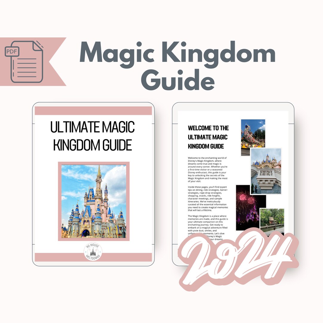 Magic Kingdom Planning Guide With Printable Worksheets - Etsy