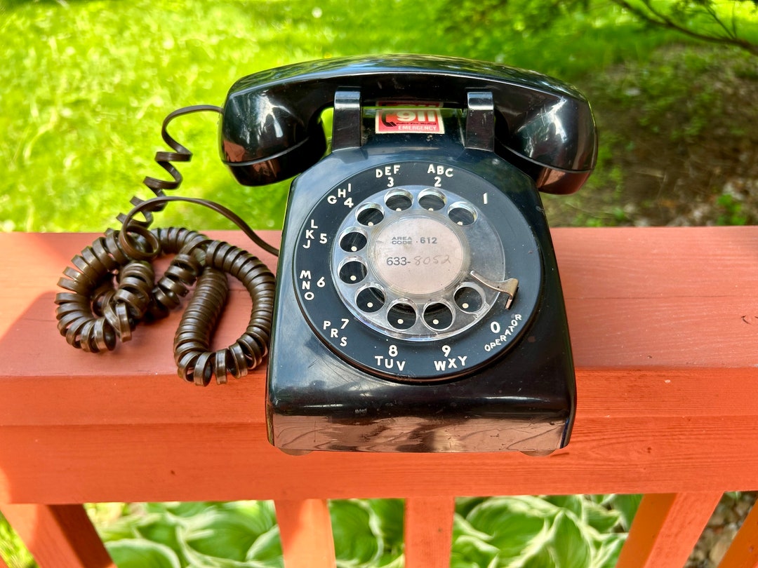 Black Rotary Desk Phone Western Electric Bell System 500MM ( 78228 ) - Etsy