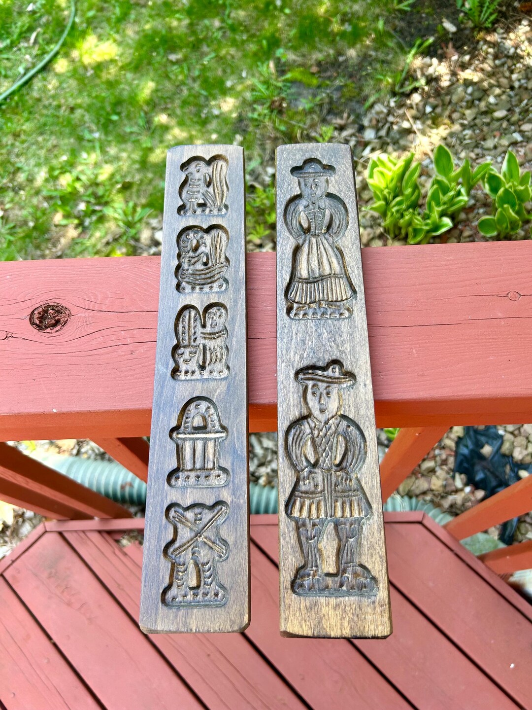 Springerle Speculaas Plank Gingerbread Butter Cookie Stamp Press Molds ...