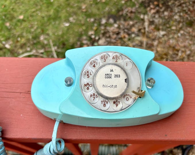 Bell Systems Princess Dial Rotary Phone 5/1978 Aqua Blue - Vintage USA ...