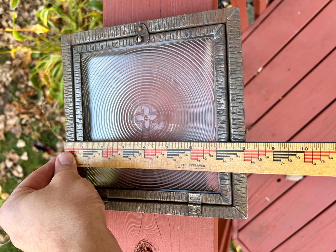 Authentic Vintage 1940's - 1950's Square Recessed Light Cover - Etsy