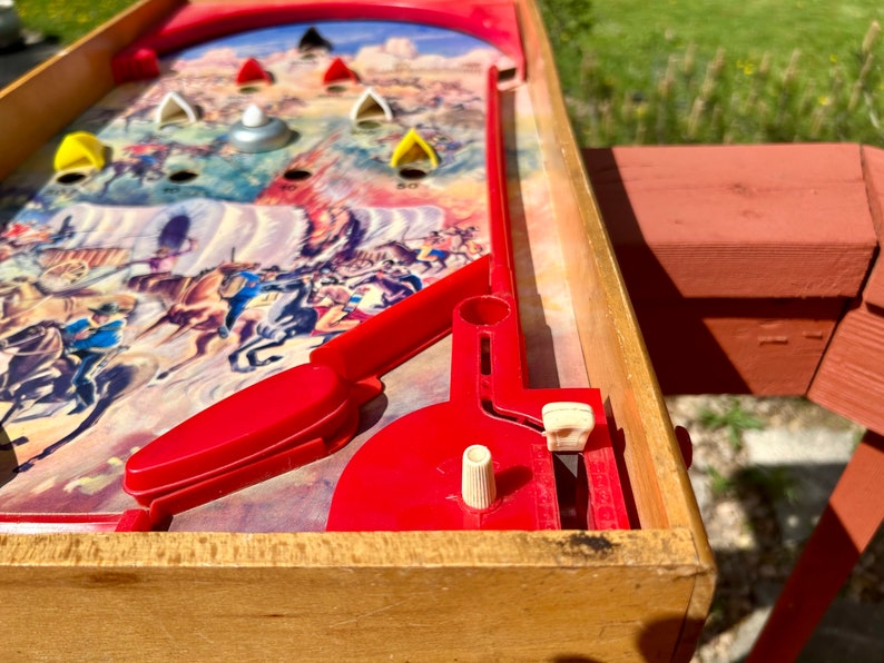 1960s Italian Arcofalc Pinball Flipper Machine Vintage Toy Cowboys - Etsy