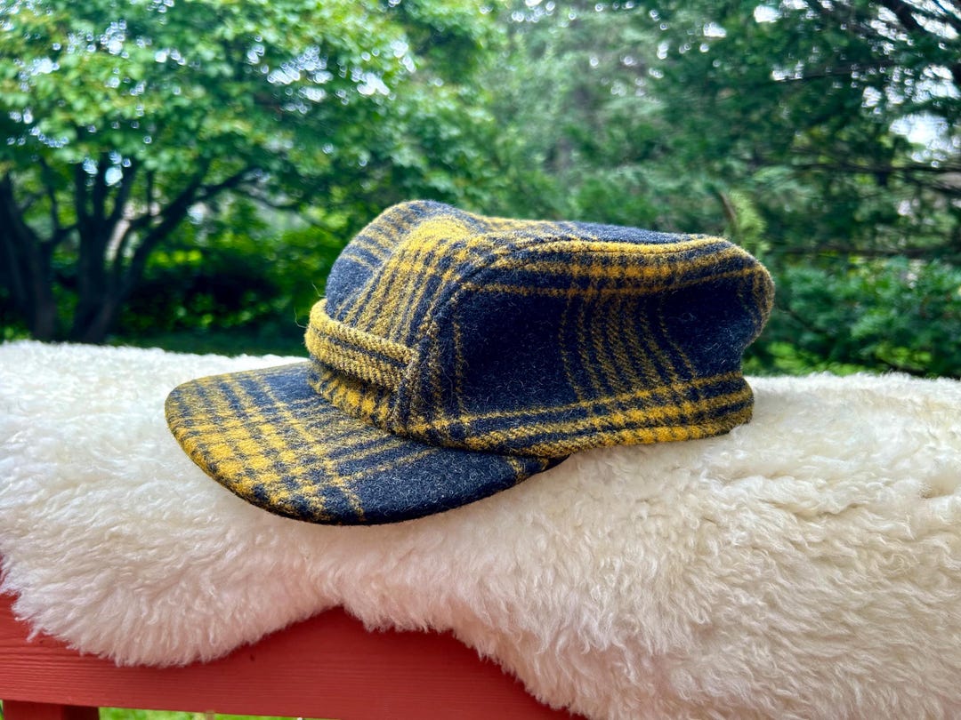 Vintage Filson Mackinaw Wool Cap Plaid Hidden Ear Neck Flap Size XXL ...