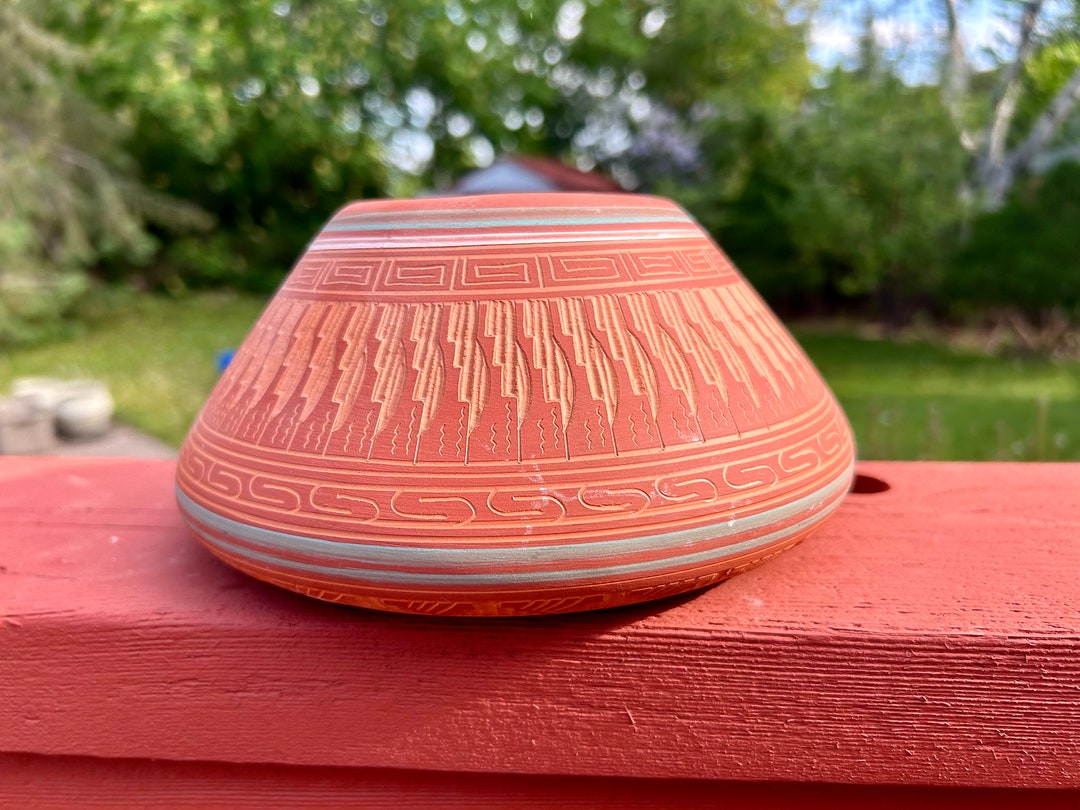 Vintage Navajo Pottery Signed Dewayne Eskeets 97 - Etsy