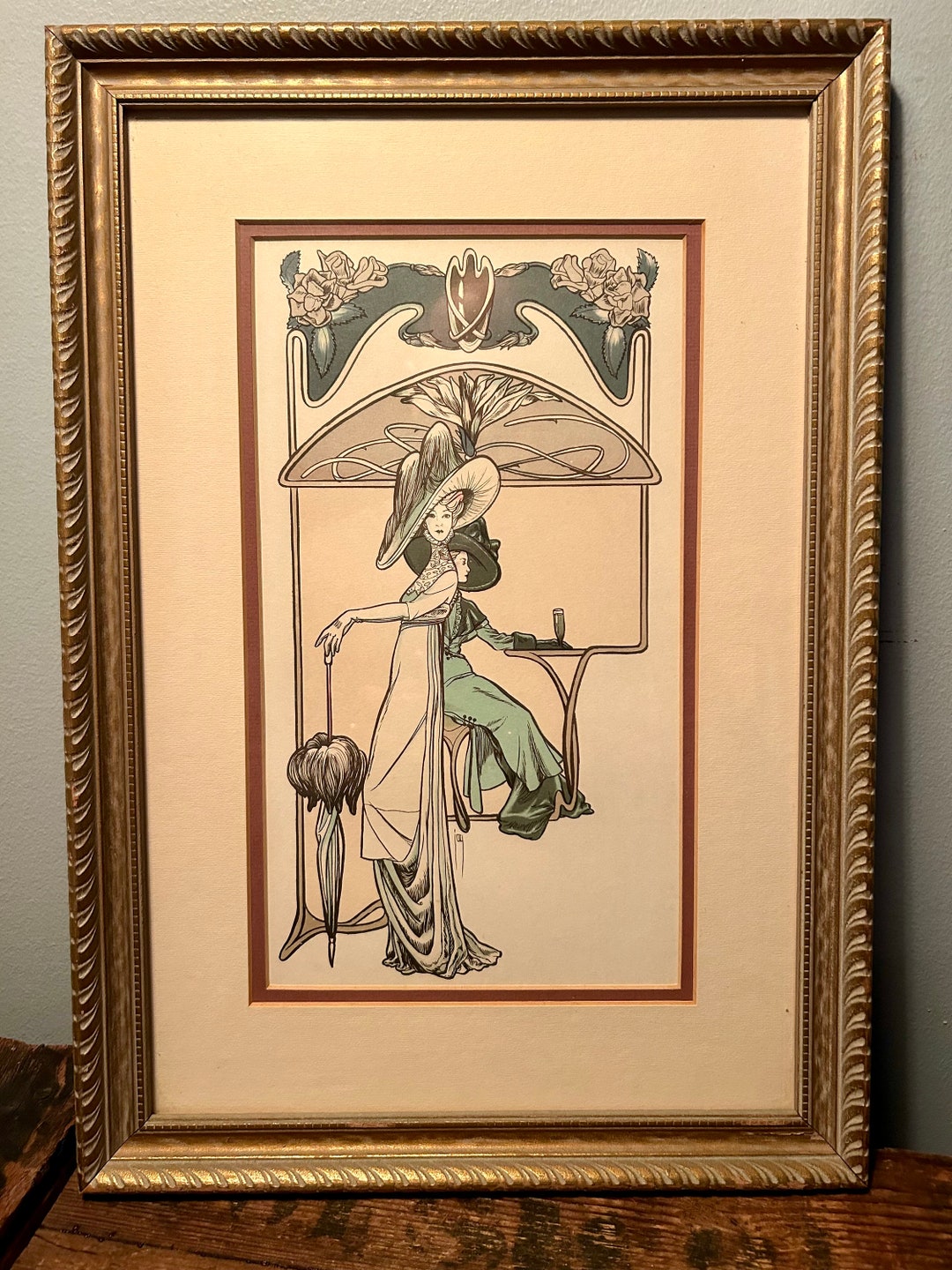 Joy Dunn Art Nouveau Print - Etsy