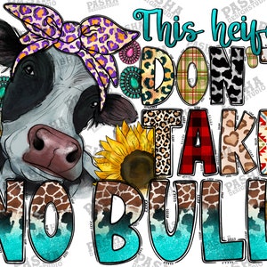 This Heifer Don't Take No Bull Png, Leopard, Western, Western Design ...