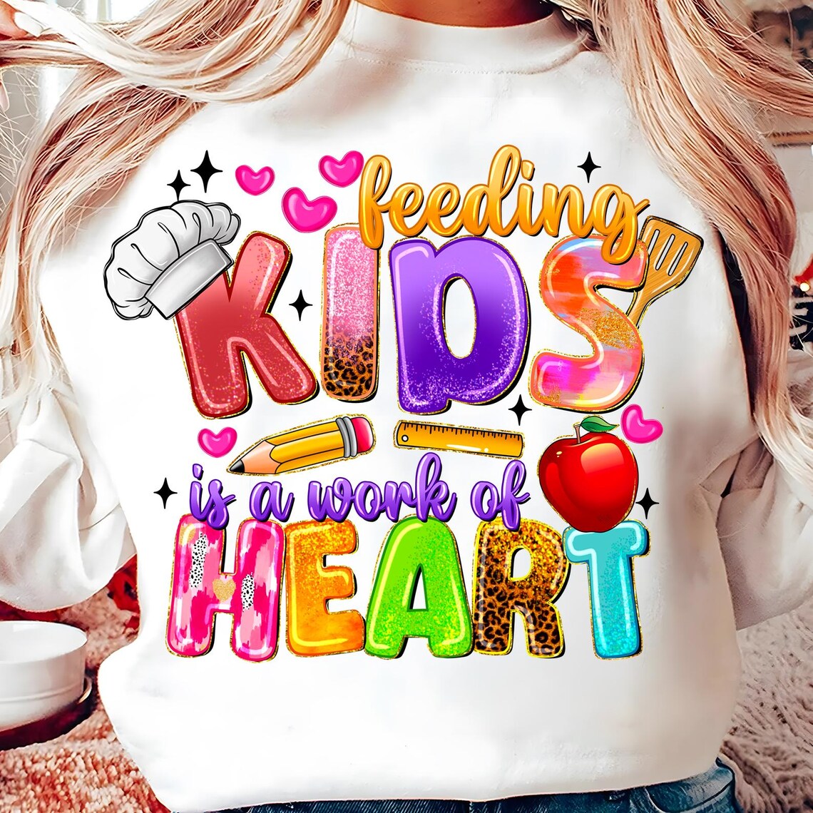 Feeding Kids is A Work of Heart Png, Cafeteria Worker, Student ...