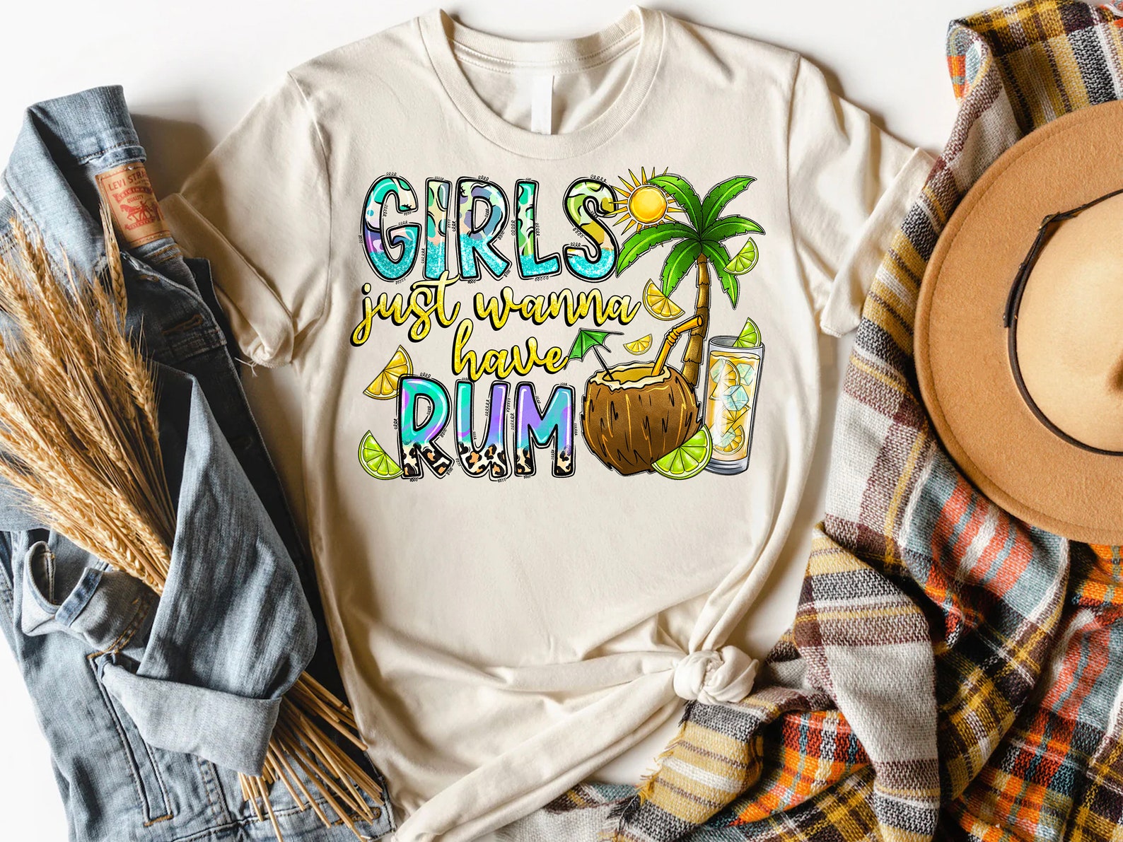 Girls Just Wanna Have Rum PNG, Digital Download, Sublimation, Sublimate ...