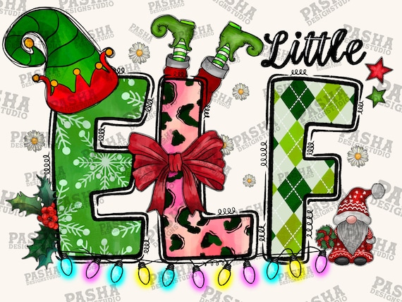 Little Elf Png Christmas Elf Pngelf Squad Png Merry - Etsy