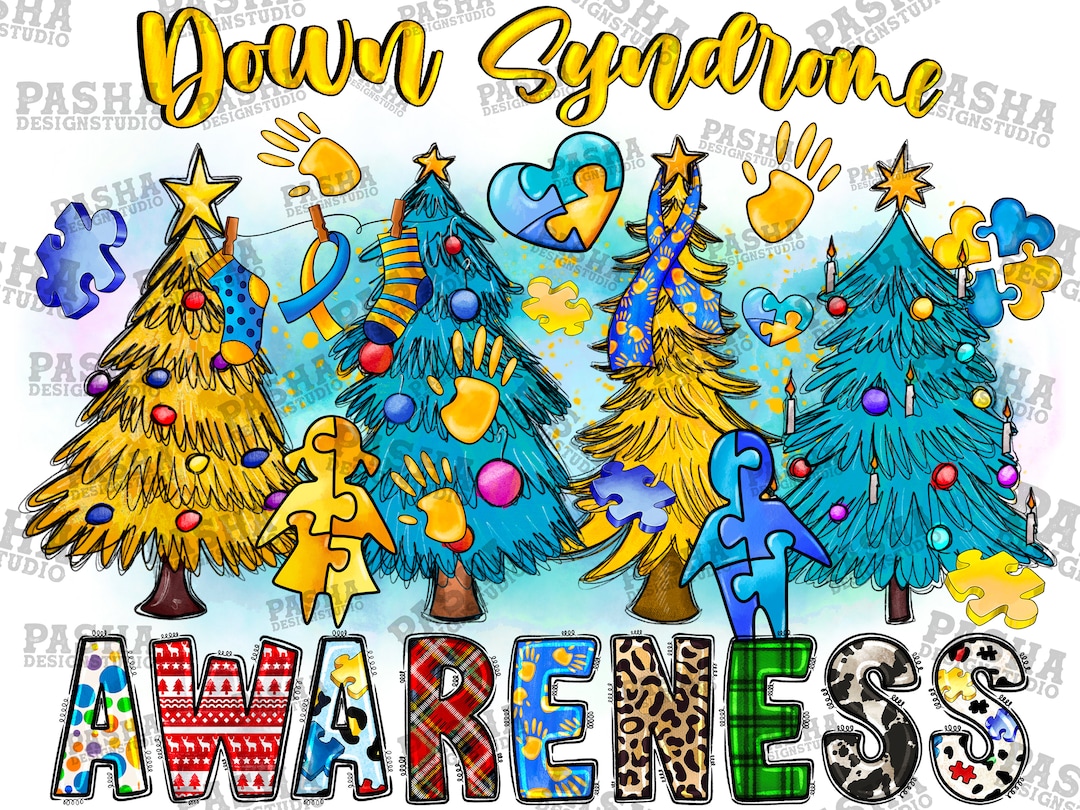 Down Syndrome Awareness Christmas Trees Png, Down Syndrome Christmas ...