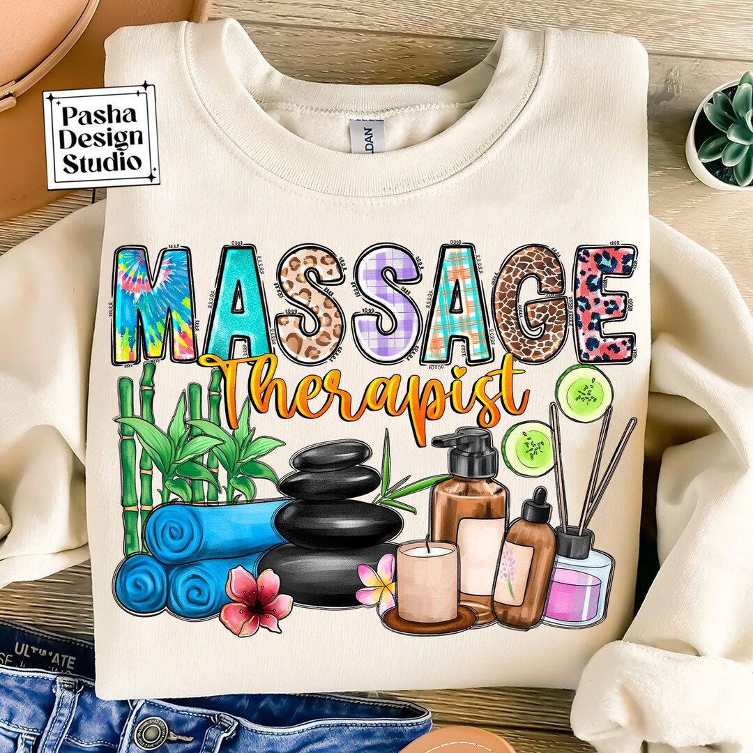 Massage Therapist Sublimation PNG Designs, Muscle Therapy, LMT ...