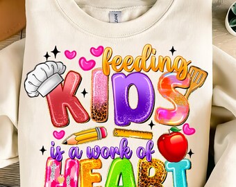 Feeding Kids is A Work of Heart Png, Cafeteria Worker, Student ...