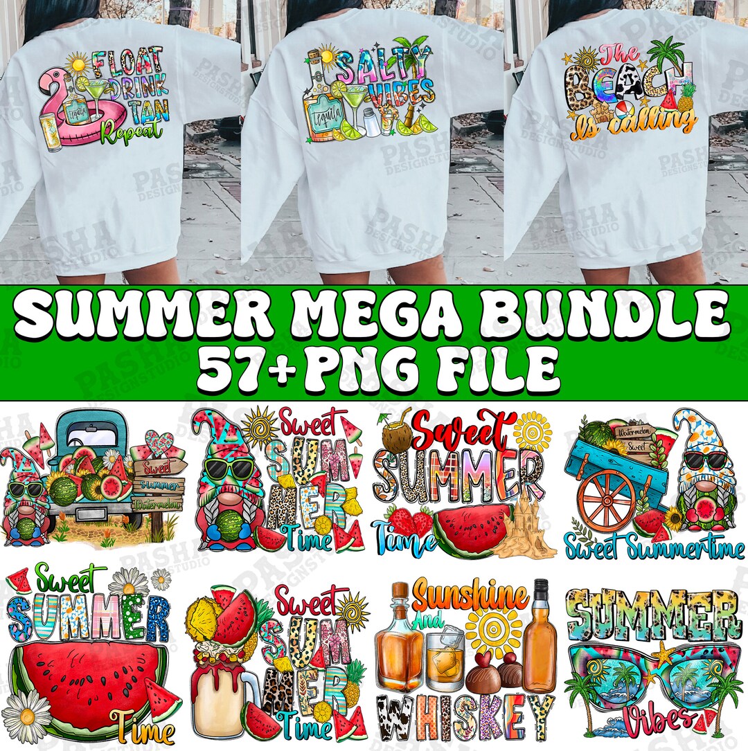 Summer Bundle Png, Hello Summer, Summer Life Png, Beach Life Bundle ...