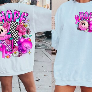Hope Smiley Face Png Sublimation Design, Breast Cancer Png, Cancer ...