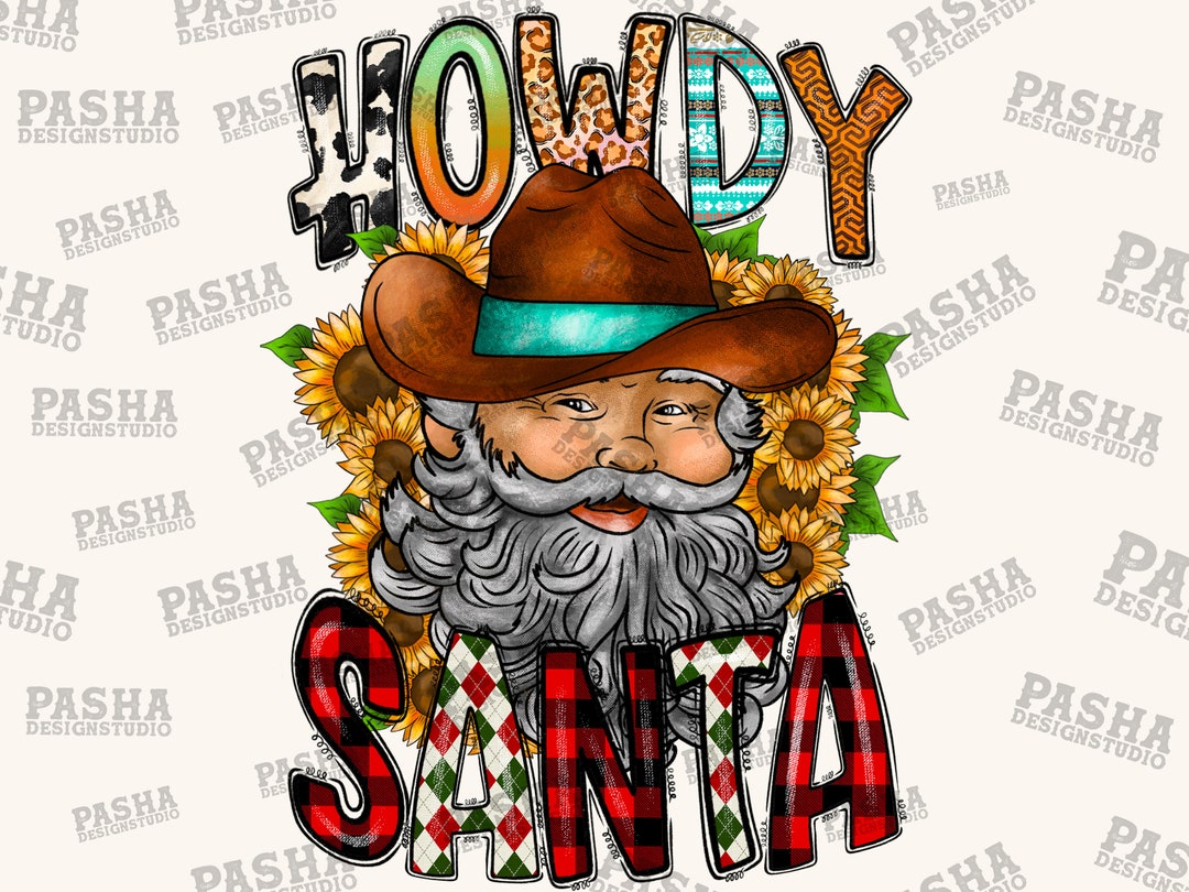 Howdy Santa Png, Merry Christmas, Cowboy Santa Claus, Christmas, Santa ...