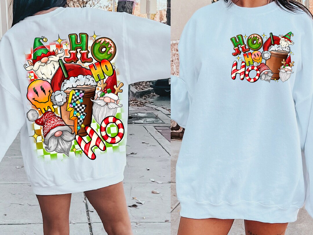 Ho Ho Ho Smiley Face Png, Sublimation Design, Pocket Png, Funny ...