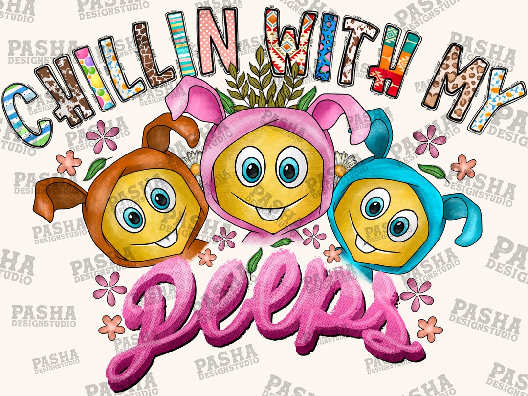Chillin With My Peeps PNG, Sublimation Design, Easter Bunny PNG, Peeps ...