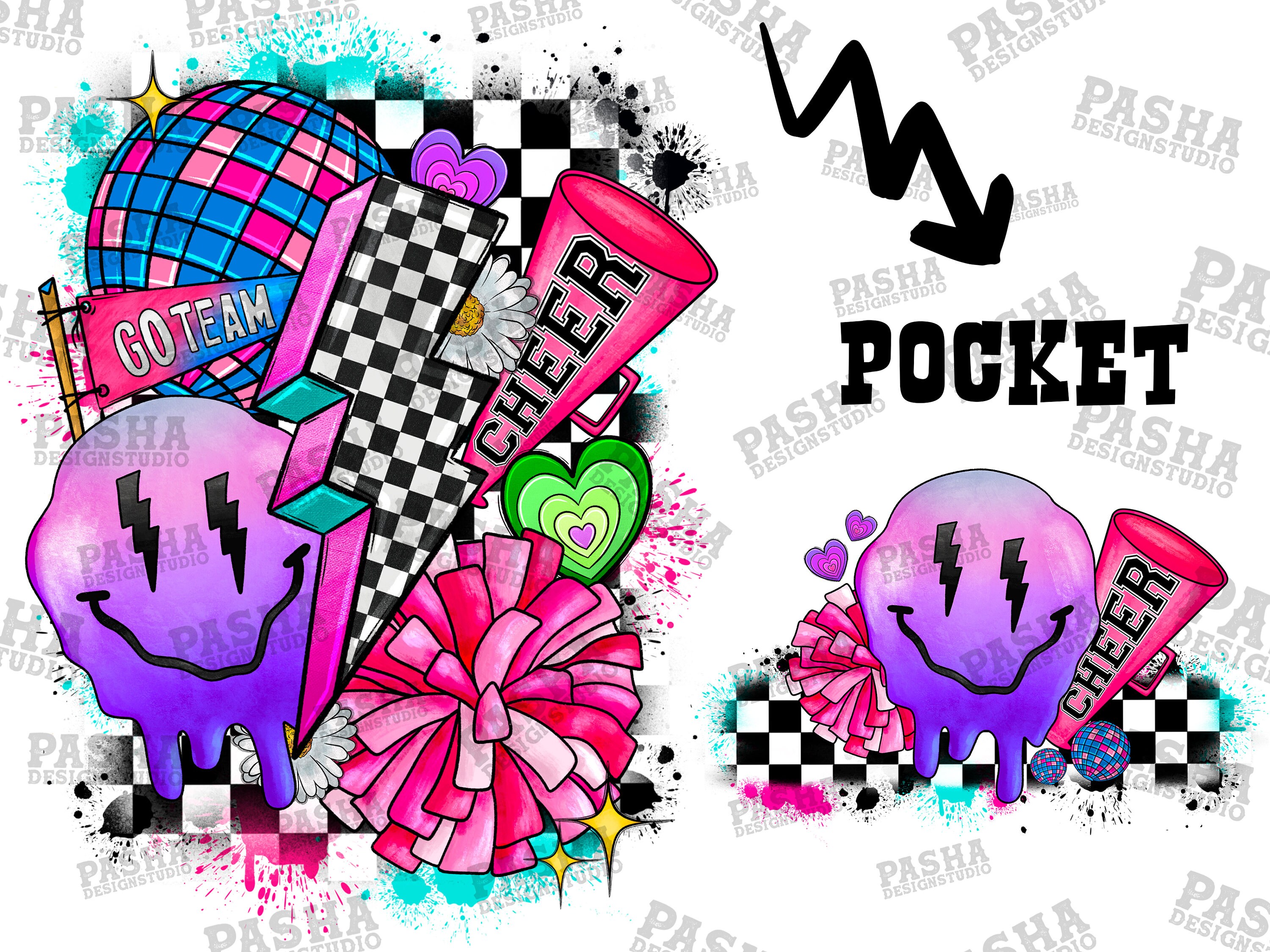 Cheer Smiley Face Png, Cheerpng, Smiley Face, Sublimation Design, Cheer ...