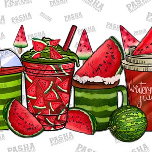 Watermelon Coffee Png, Watermelon Coffee Png, Summer Coffee, Watermelon ...