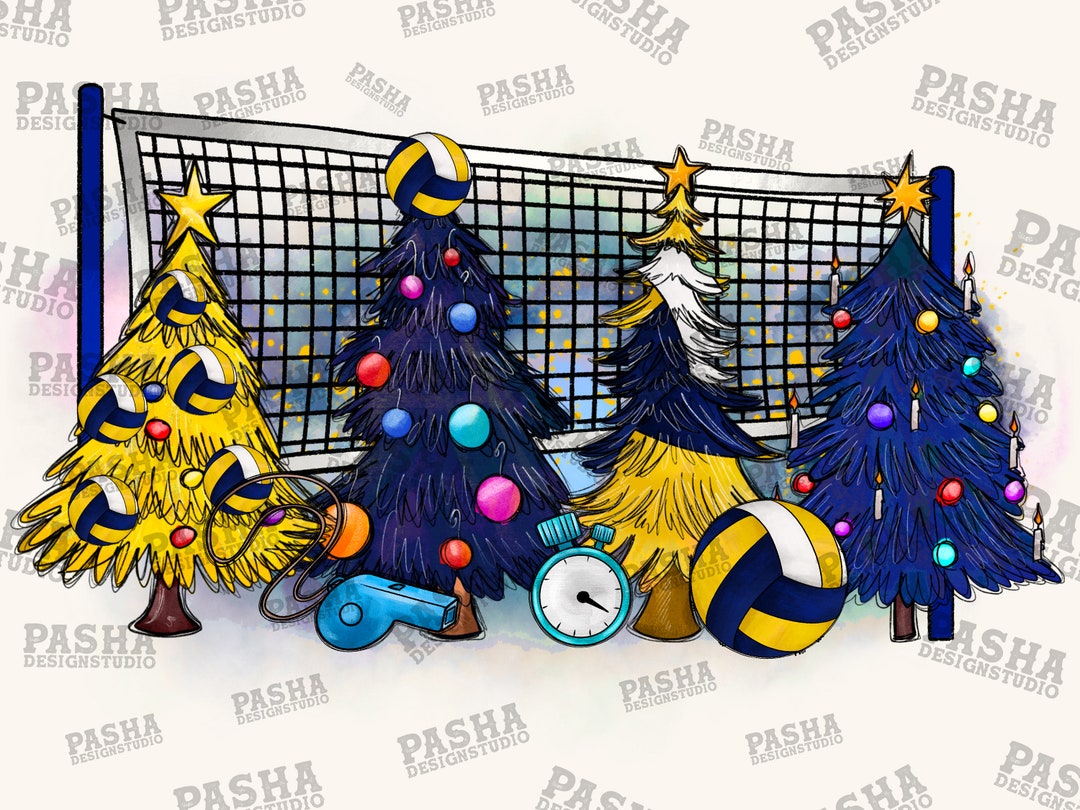 Christmas Trees Png, Volleyball Christmas Trees,volleyball Png ...