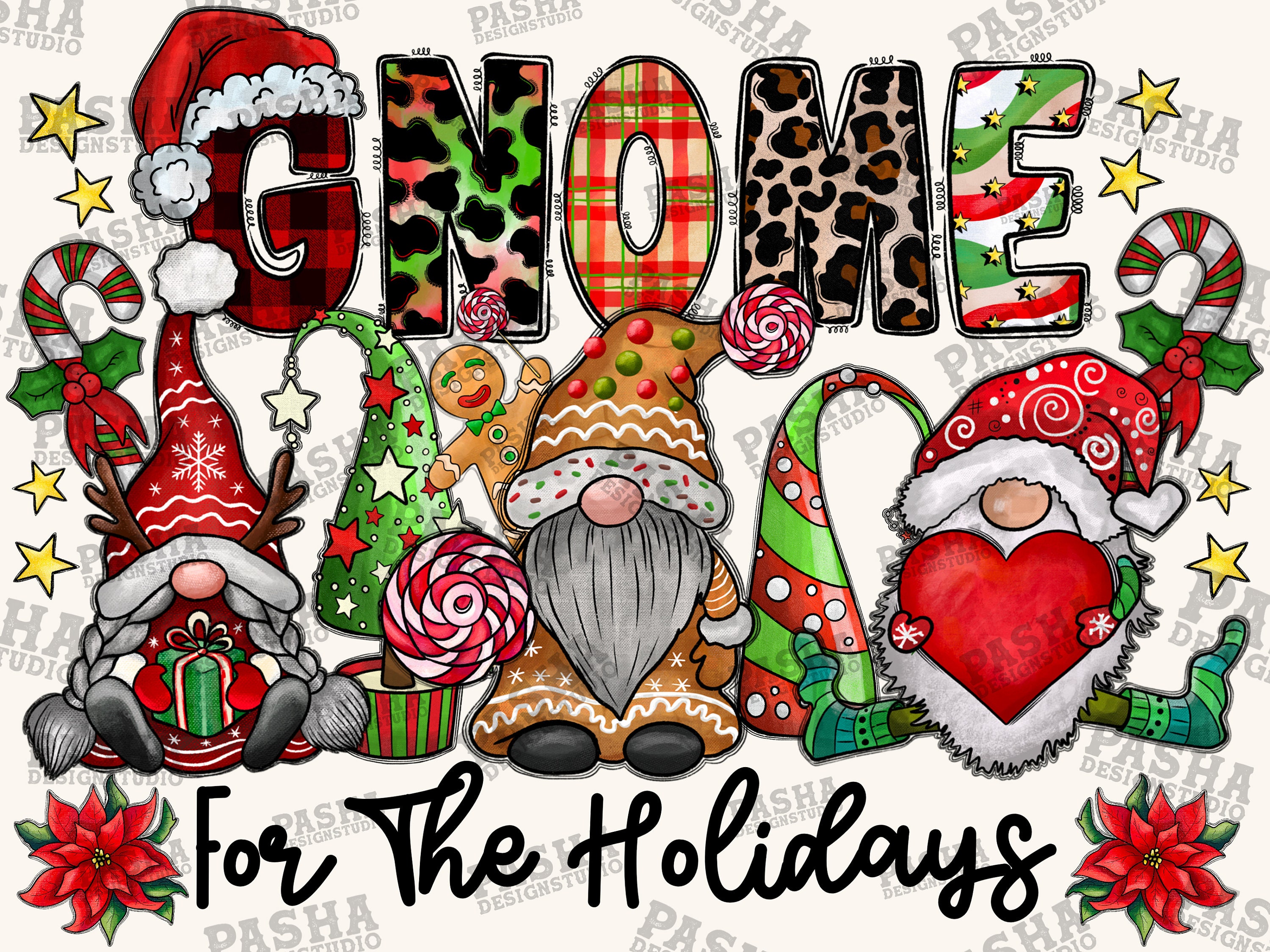 Gnome for the Holidays Png Merry Christmas Png Holidays - Etsy
