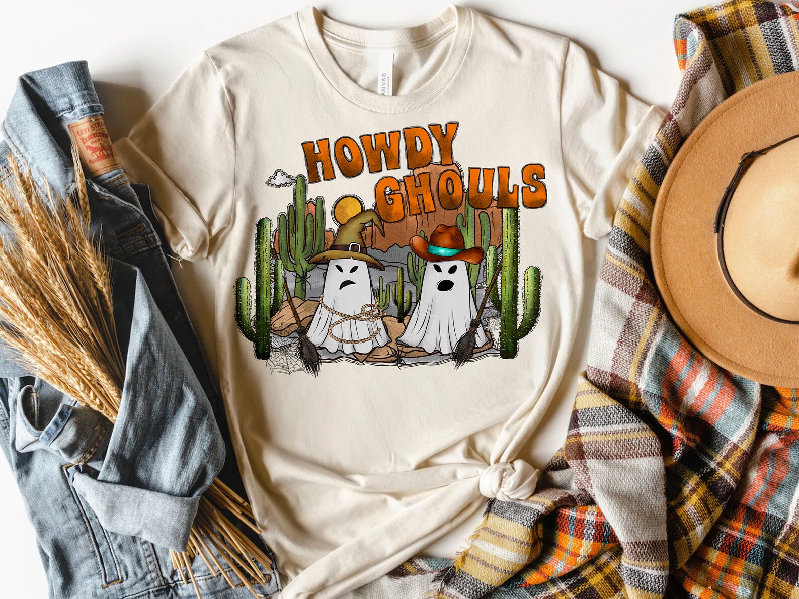 Halloween PNG Howdy Ghouls PNG Western Halloween Fall Ghosts - Etsy