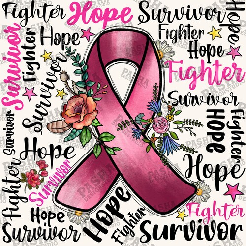 Breast Cancer Awareness PNG Pink Vibes Smiley Sublimation - Etsy