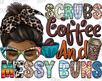Messy Bun Coffee Lover Png, Coffee Girl Download, Coffee Life Digital ...
