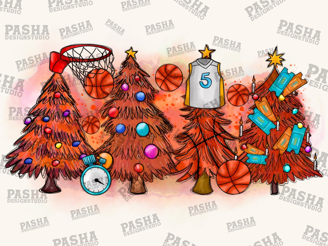 Christmas Trees Png, Basketball Christmas Trees,basketball Png ...