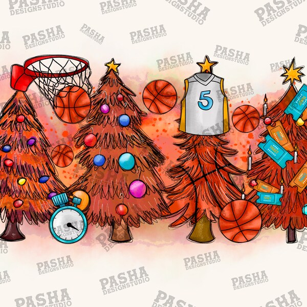 Basketball Trees Png - Etsy