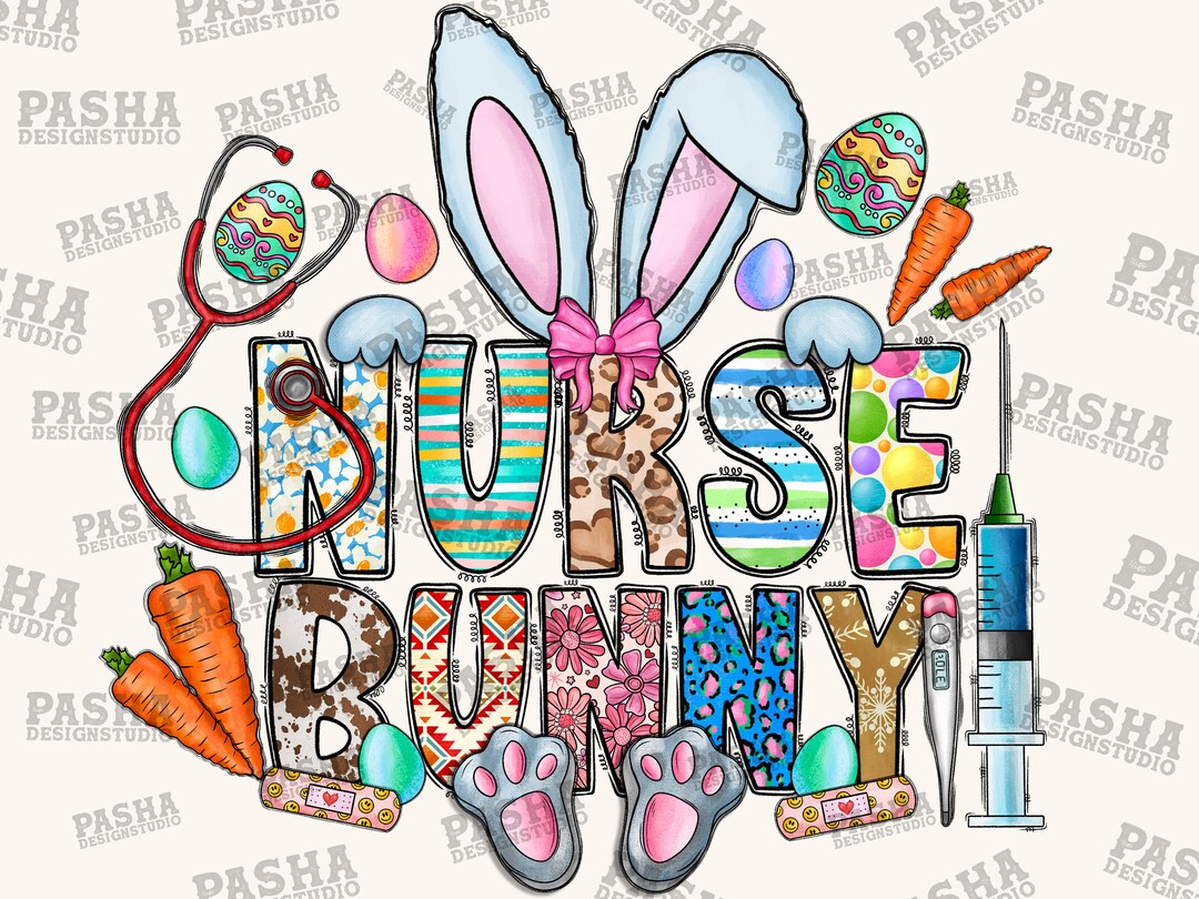Nurse Bunny Png, Rabbit Png, Easter Nurse, Easter Png, Sublimation ...