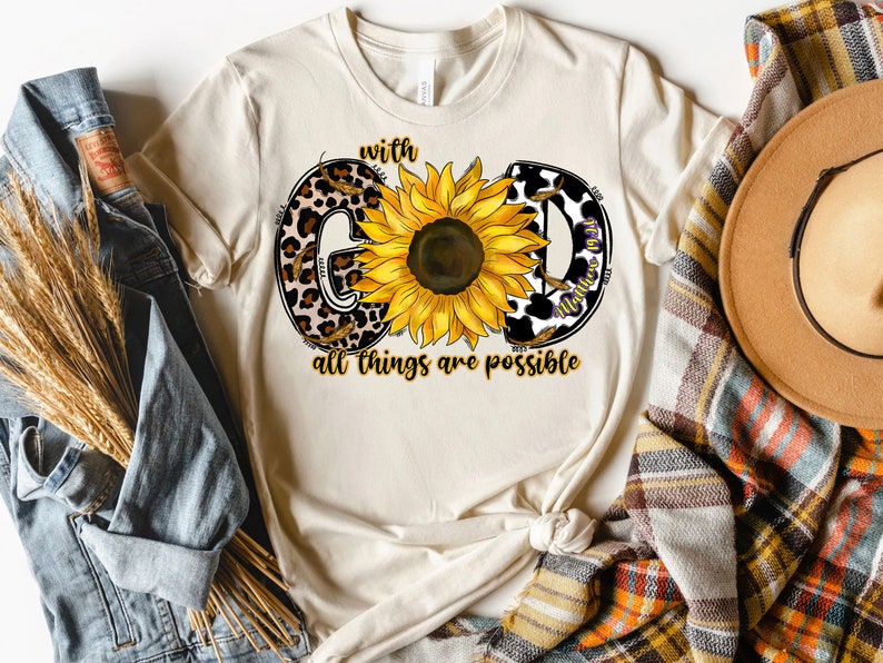 With God All Things Are Possible Png, Sunflower Png, Gemstone Turquoise ...