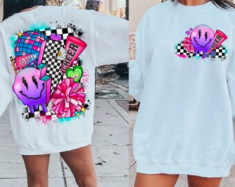 Cheer Smiley Face Png, Cheerpng, Smiley Face, Sublimation Design, Cheer ...