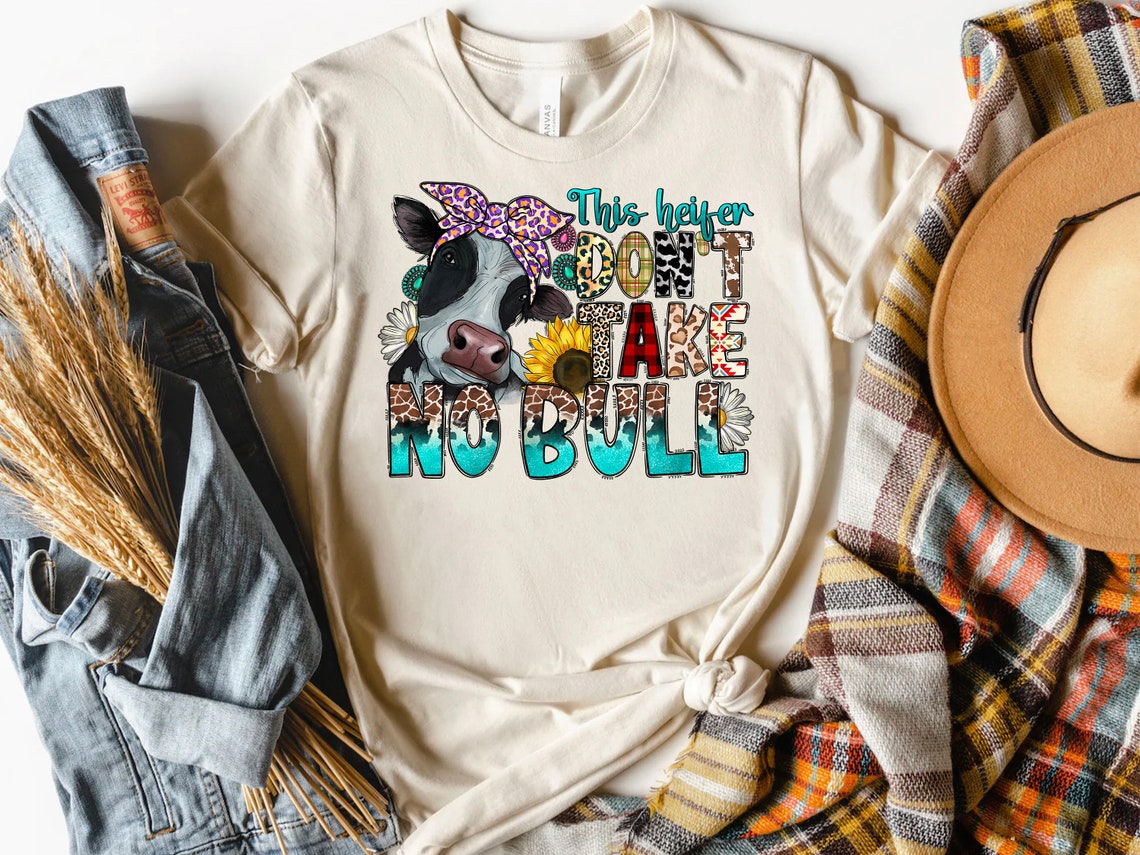 This Heifer Don't Take No Bull Png, Leopard, Western, Western Design ...
