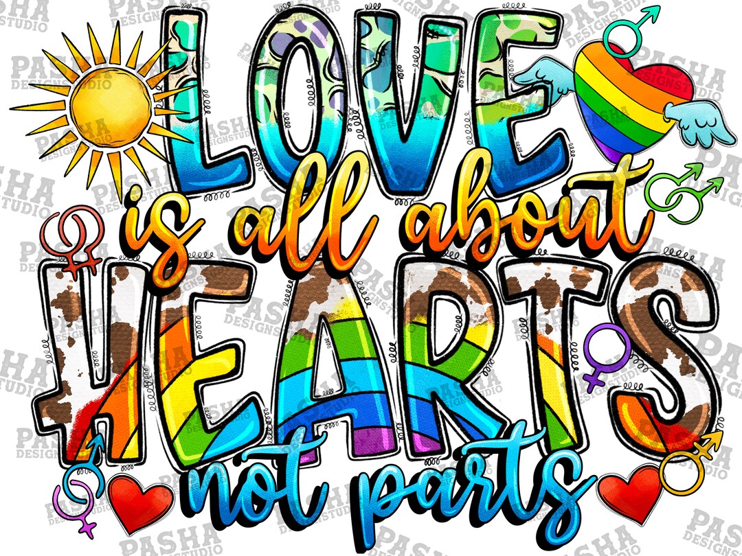 Love is All About Hearts Not Parts Png Sublimation Design - Etsy