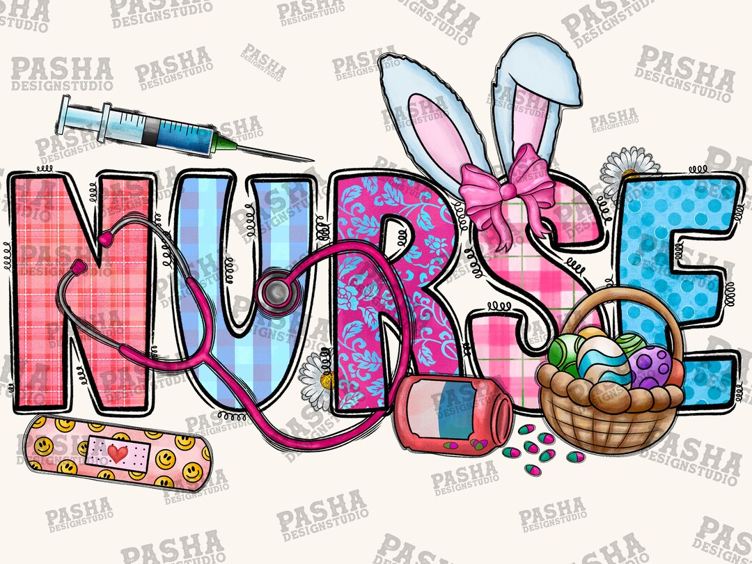 Easter Nurse Png, 4th of July Png, Bunny Nurse, Easter Png, Sublimation ...