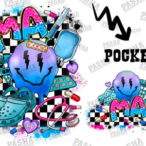 MA Smiley Face Png, Medical Assistant Png, Smiley Face, Sublimation ...