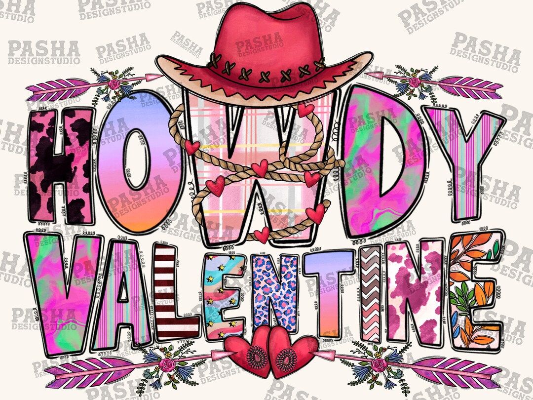 Howdy Valentine Png, Howdy Png, Valentine Sublimation PNG Design ...